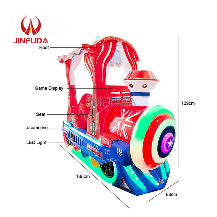 New Design Kids Game Arcade Amusement Machine Rocking Car Driving Coin ...