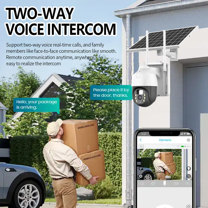 V360Pro Solar Powered Wireless Security Camera Outdoor - OEM