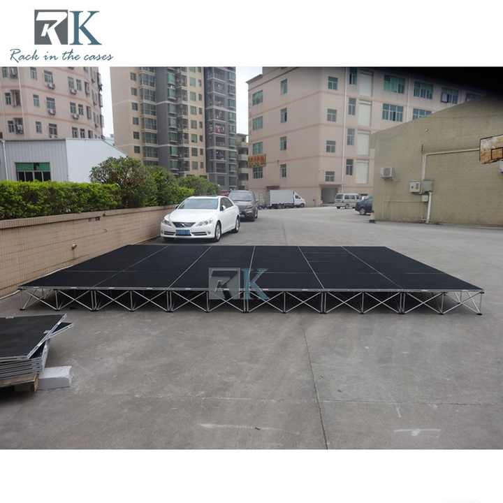 Platform Stage with Trolley Moving Easy Install Stage with Drum Riser ...