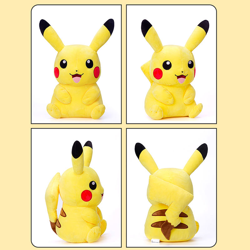 Poke-mon Kawaii Stuffed Toys Cartoon & Cute Plush Dolls Throw Pillow ...