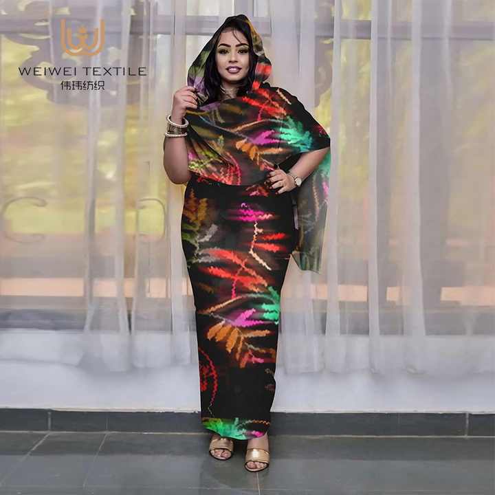 Shop High Quality Somali Dirac Set Dress - 5 Yard Voile Fabric for Wedding