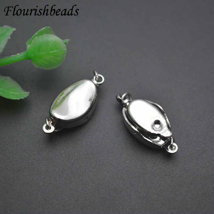 Wholesale Coin Buckle Shape 925 Label Lobster Clasp Double Hole Brass ...