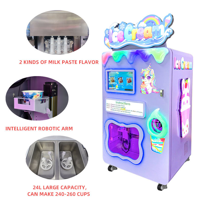 2026 New High Capacity Ice Cream Machine Snowflake Soft Serve Vending ...