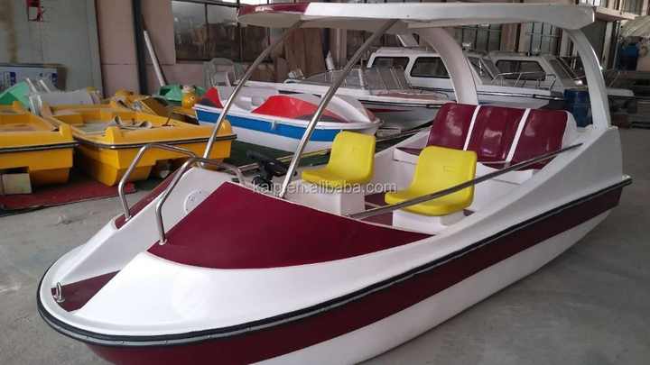 High Quality 5-Person Fiberglass Electric Boat for Sale