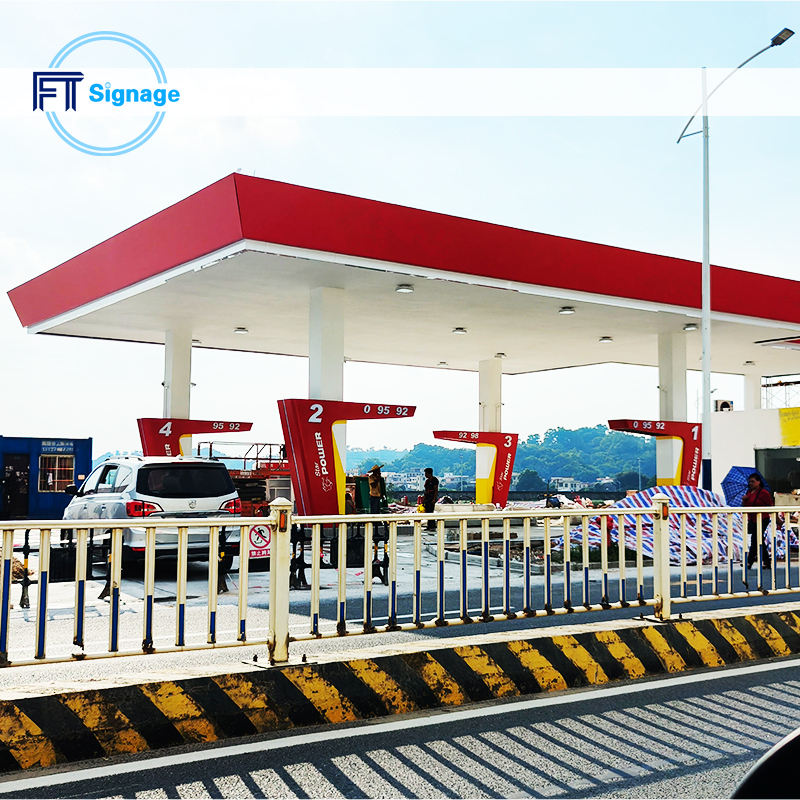 Professional Gas Station Canopy Sign LED Lighting Ceiling Mounted ...