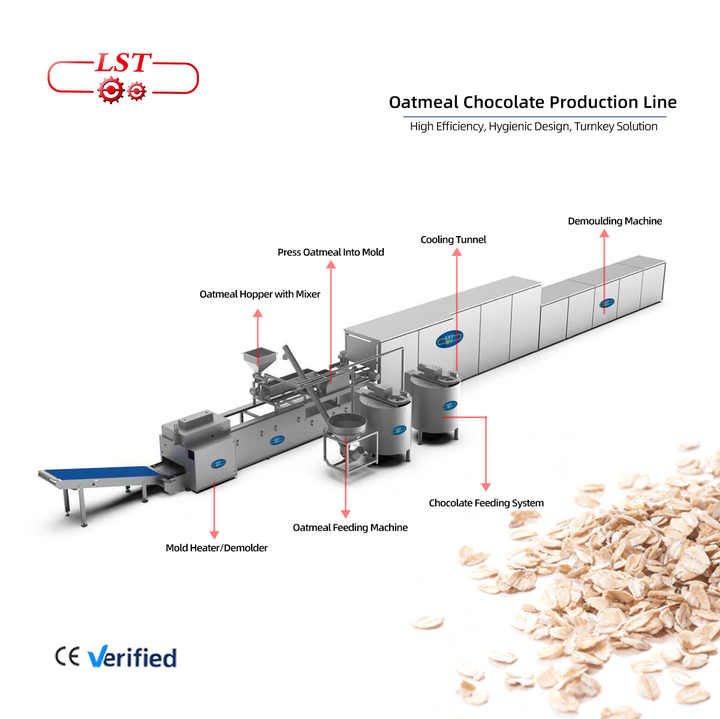 LST SS304 Customized Industrial Chocolate Making Machine Oatmeal ...