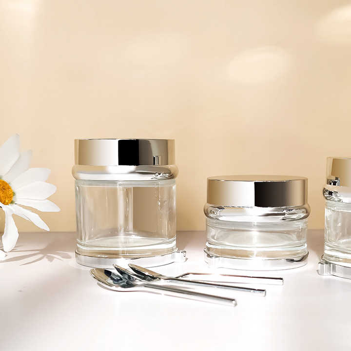30g 50g 80g Empty Pink Double Wall Round Matte Gloss Face Cream Jars