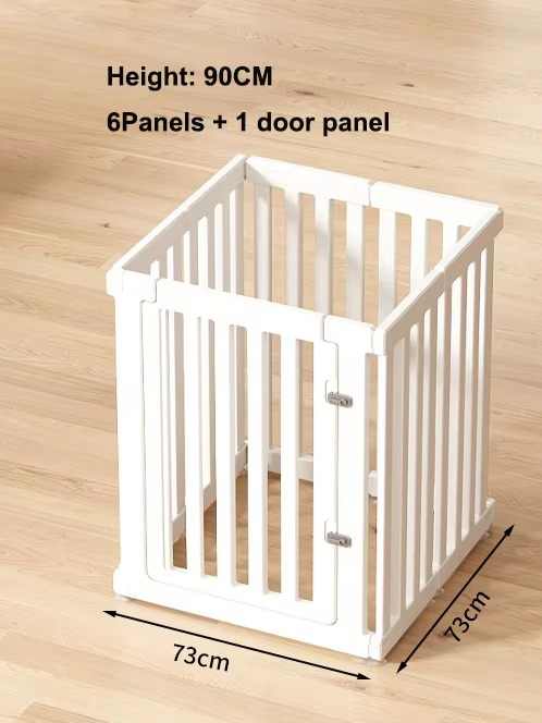 90cm Height Pet Playpen Clear Acrylic Dog Playpen House Quick Easy ...