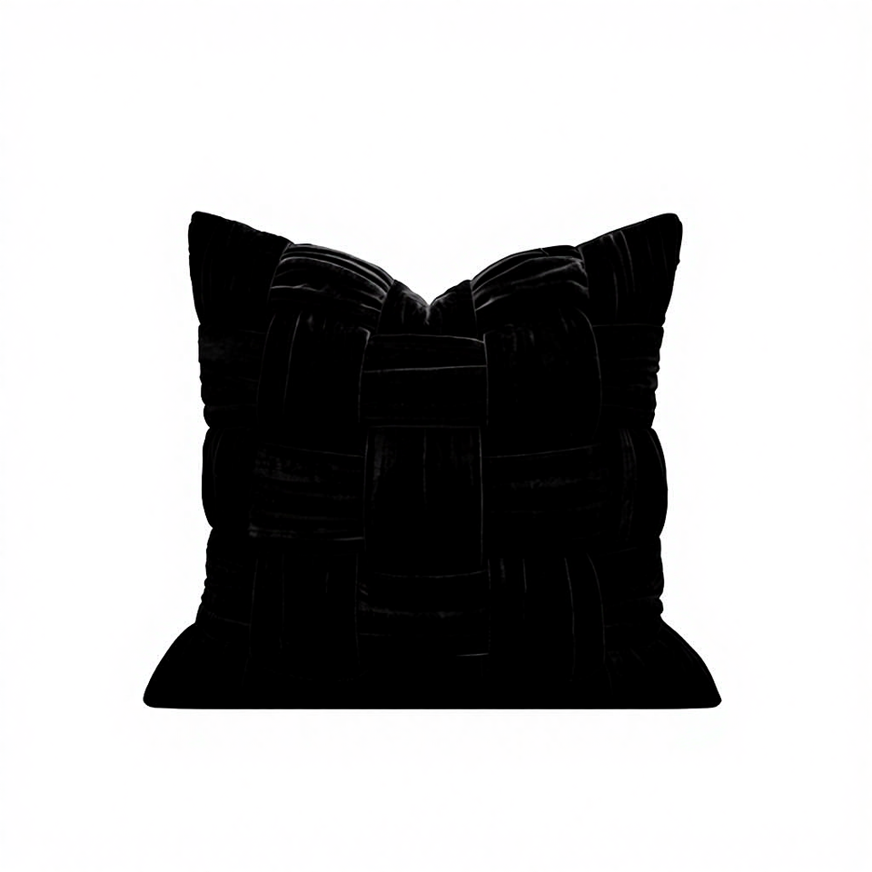 AIBUZHIJIA Modern Luxury Black Cushion Cover Decorative Home Sofa ...