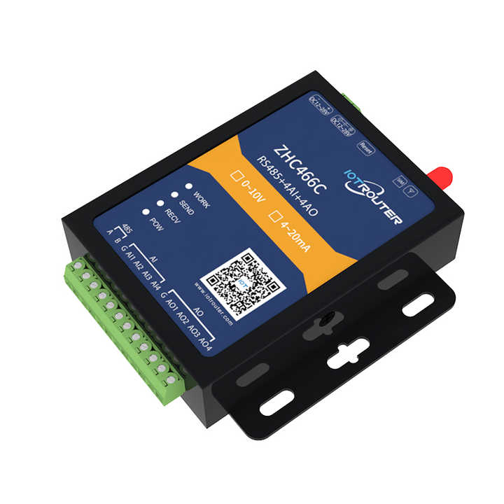 RS485 Modbus MQTT Gateway - 4-20ma 0-10V 4G IO Controller