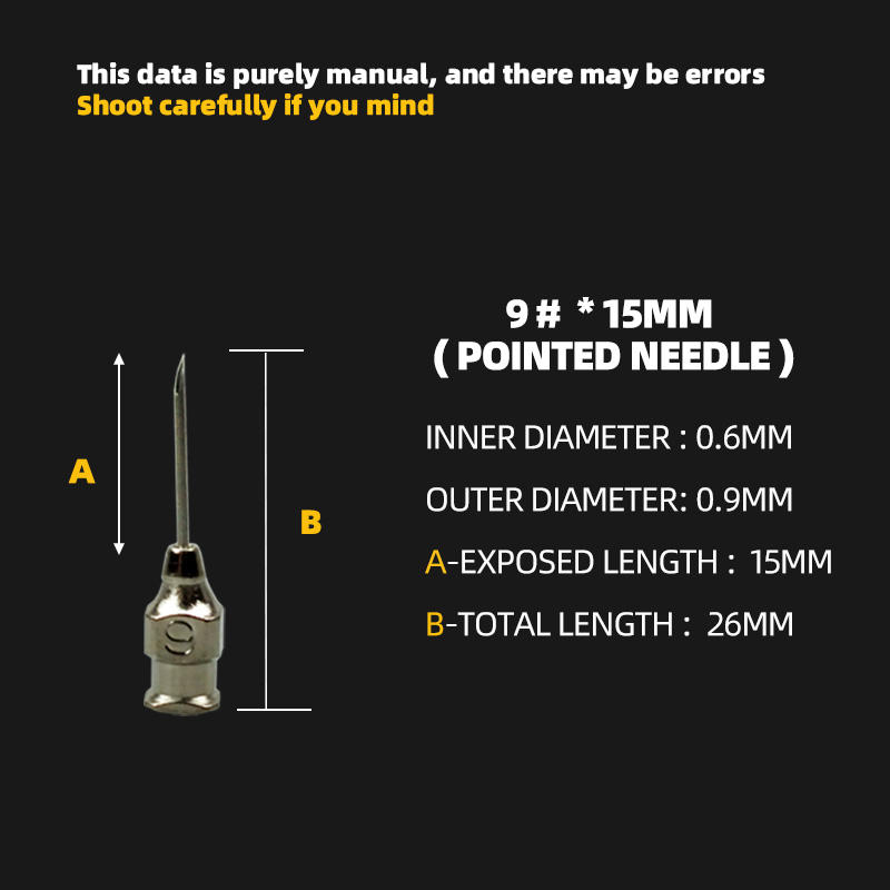 9# 15mm Pointed Needle Veterinary Dispensing Needle with Inner Diameter ...