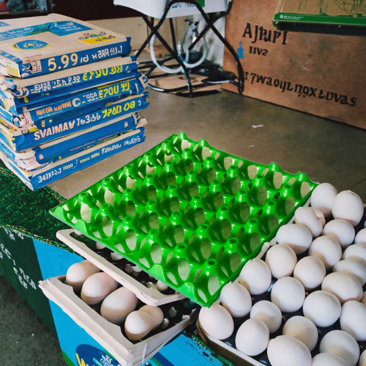 Customizable HDPE Egg Tray Crates Excellent Protection Durable Plastic ...