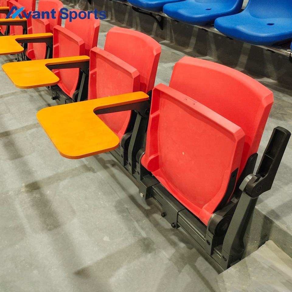 Avant Sports Folding Floor Mounted Stadium Seats with Writing Tablet ...