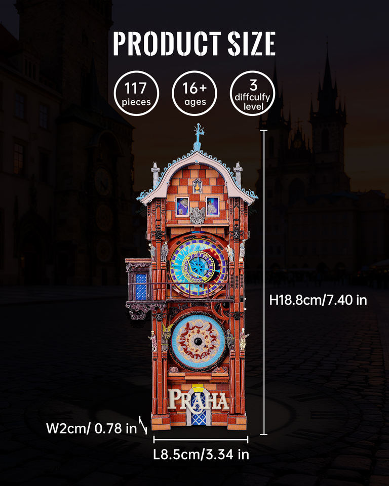 Piececool Modern Astronomical Clock 3D Metal Puzzle DIY Model Kit ...
