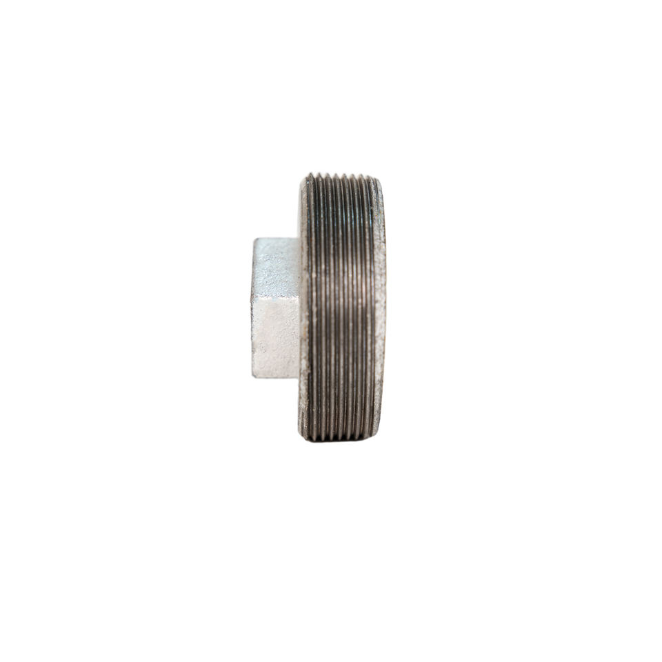 Galvanized Forged Cast Iron Male Thread End Cap Edgeless Plug Cap Zinc ...