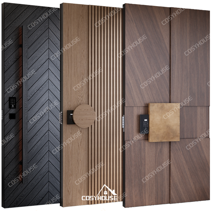 How to Choose a Front Door Luxury Design Oak Wood Teak Solid Core ...