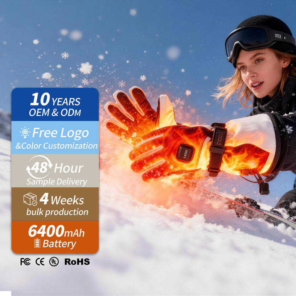AceWarm Electric Heated Winter Ski & Snowboard Gloves for Men ...