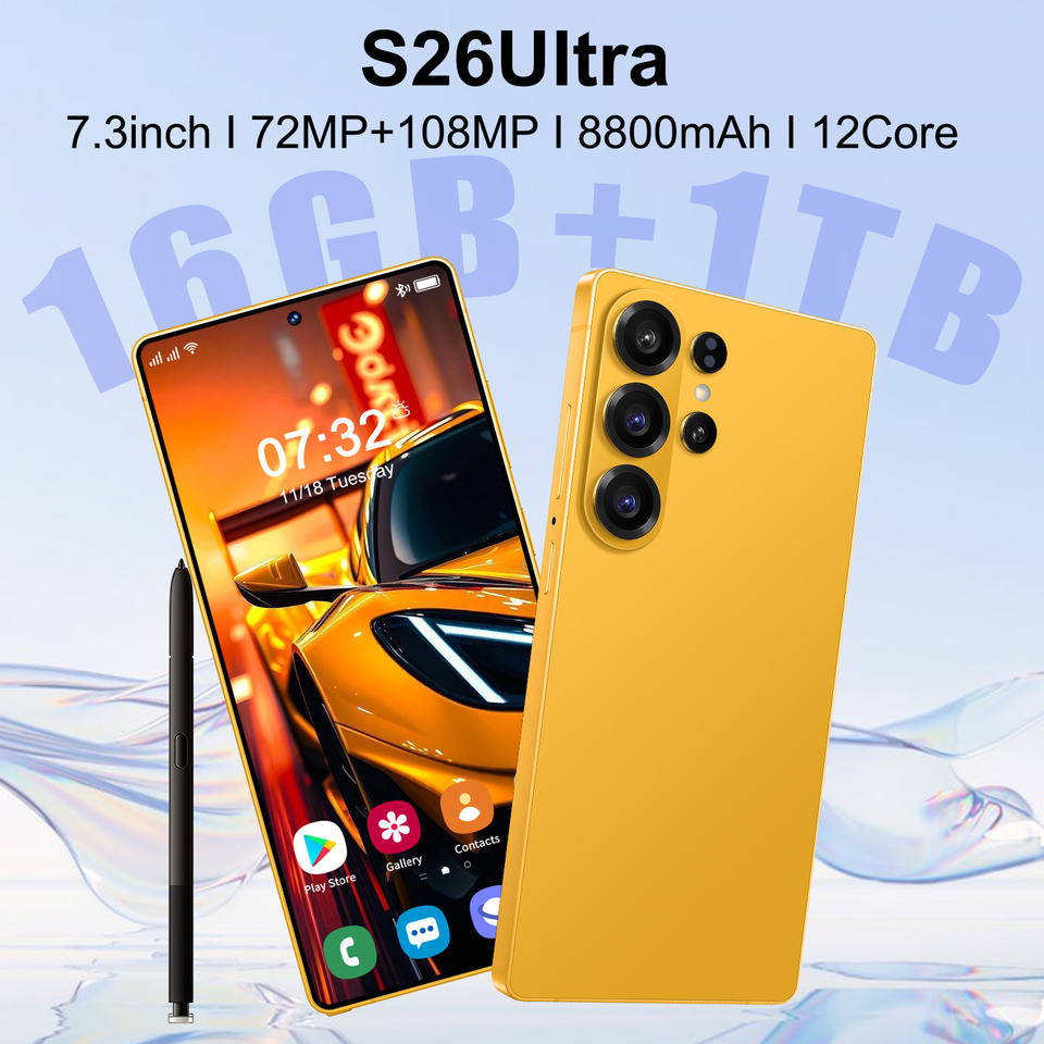 Sleek Design 2026 New Popular 5g Smartphone S26ultra Global Unlock ...