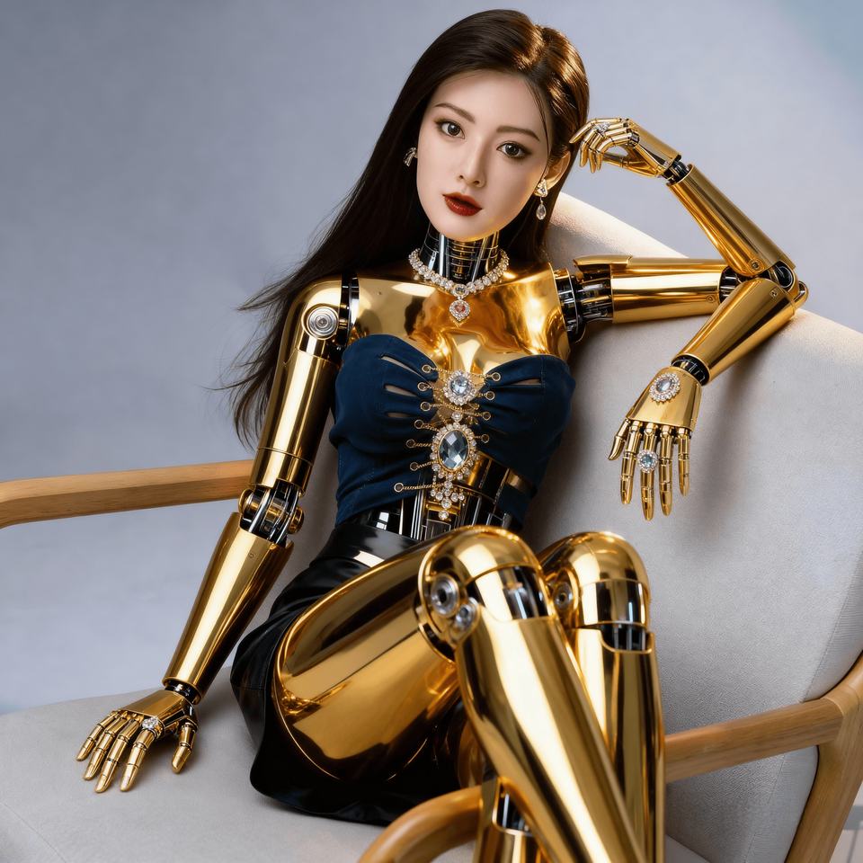 Realistic Humanoid Robot with IP68 Waterproofing & Private Mold