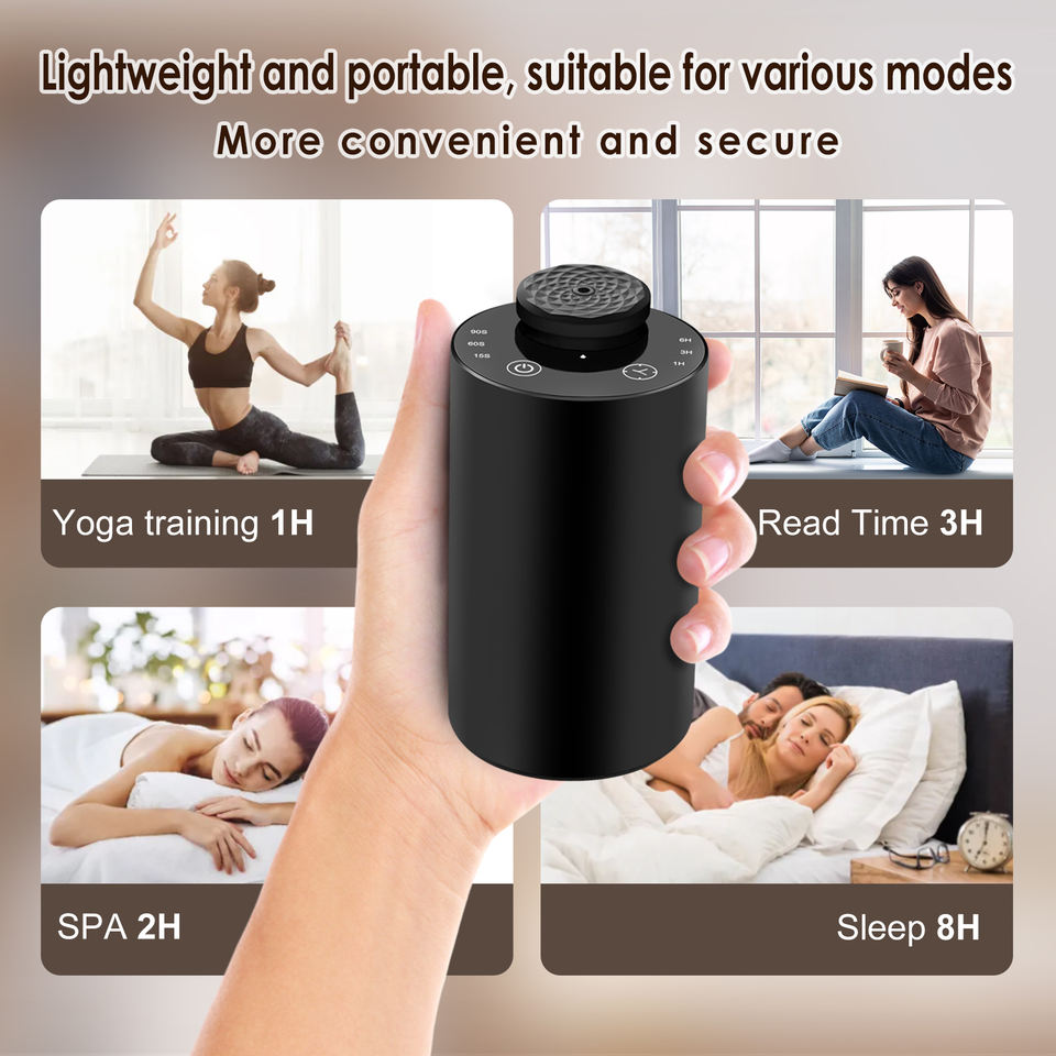 Mini Portable Electric Car Scent Diffuser Waterless Metal Aroma Machine ...