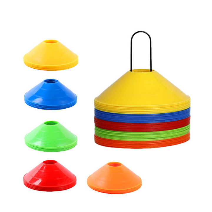 Soft PE Rubber 50 Pieces Set Football Badminton Roller Skating Training ...