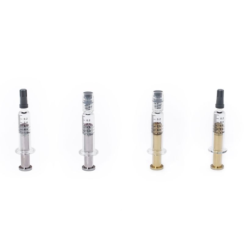 Custom Branded Glass Syringe 1 ml Concentrate Packaging Luer Lock Oil ...