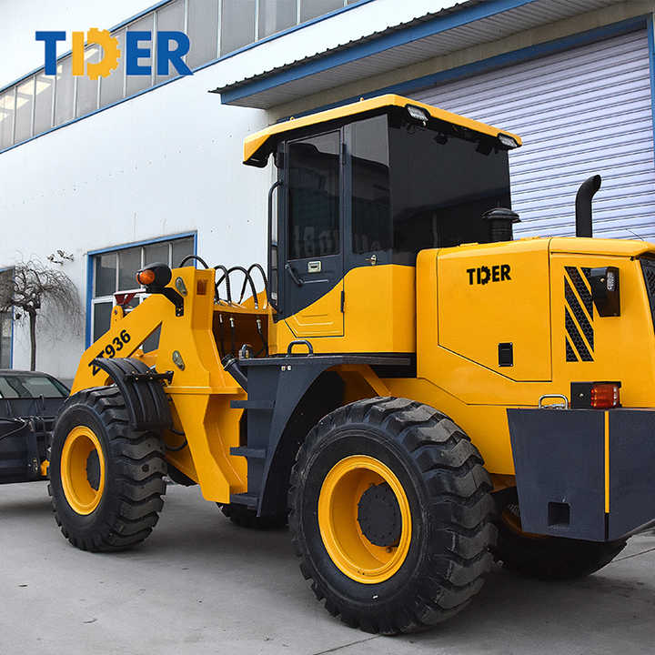 TIDER 2025 China Supplier Mini Front Loader 1ton 2ton 3 Ton Payloader with Joystick Enclosed ...