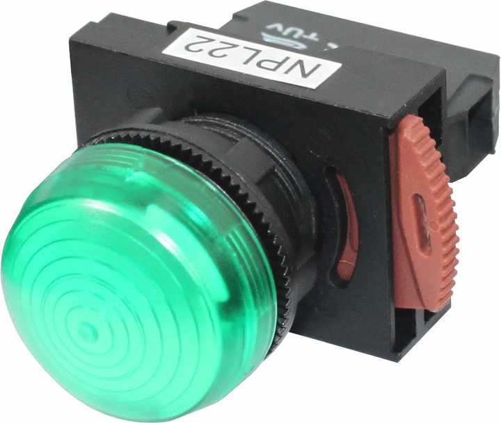 Super Bright 220V AC/DC LED Signal Indicator Light 22mm Plastic ...