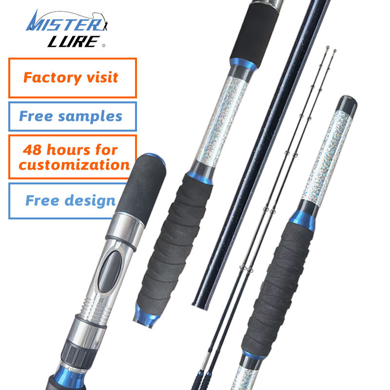 MISTER LURE 2.1m 450g Heavy Sea Boat Fishing Rod Custom Strong Trolling ...