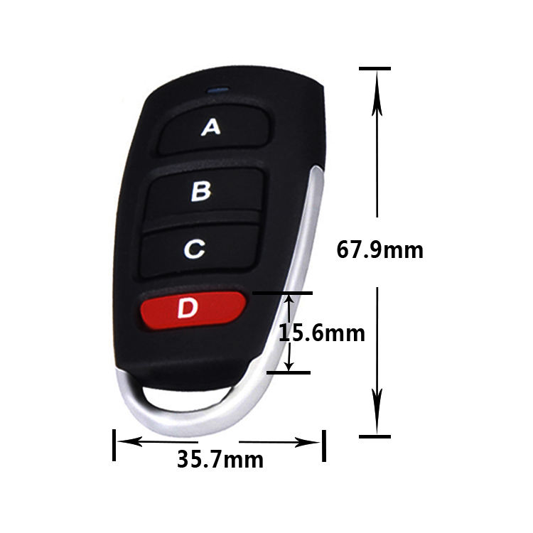 433mhz 4ch Wireless Remote Control - Face-to-Face Duplication