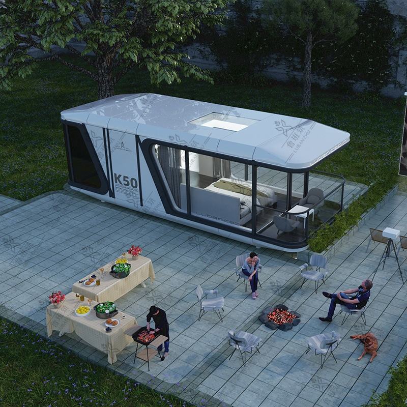 8.5m Modular Prefabricated Space Capsule House with CE 28 Square Meters ...