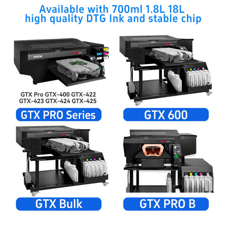 GTX-600 GTX PRO GTX Bulk GTX PRO B 1.8L DTG Ink with Chip for Brother ...