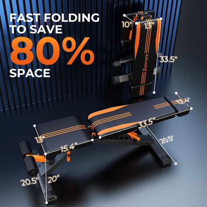 Home Gym Multi Use Foldable Sit up Dumbbell Bench Weightlifting Bench ...