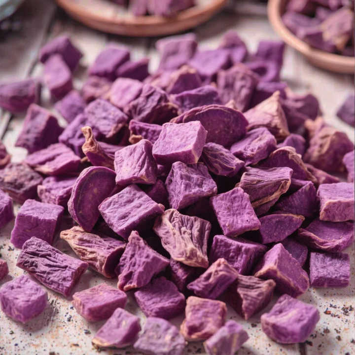 High Quality Natural Air-Dried Purple Sweet Potato Granules Fresh Dried ...