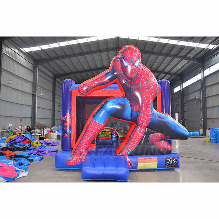 Commercial Spider-Man Bouncy Castle - Adult Fun & Safety