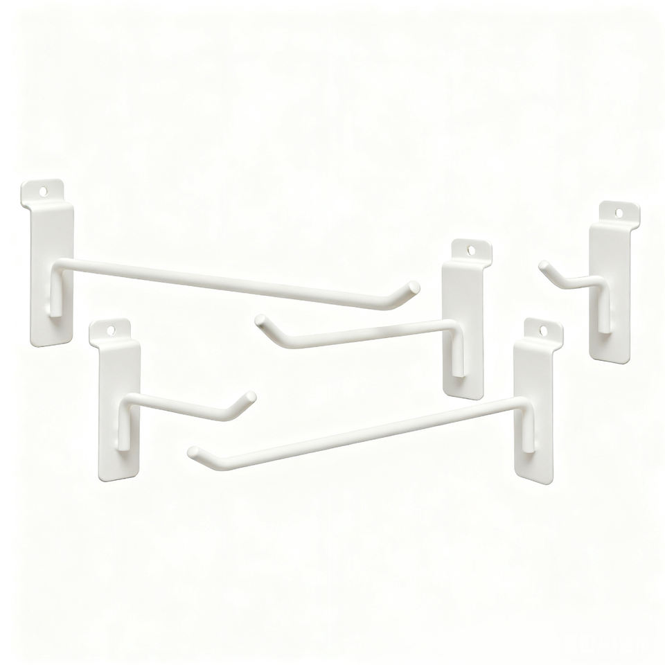Hookei Supermarket Custom Iron Slatwall Hooks for Retail Shelving ...