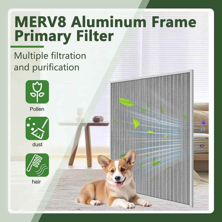 12x24x2 Electrostatic Air Filter Multi-layer Washable & Reusable ...