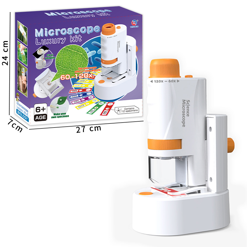 Mini Microscope 60X Illuminated Magnifying Glass With Light Lamp Led ...
