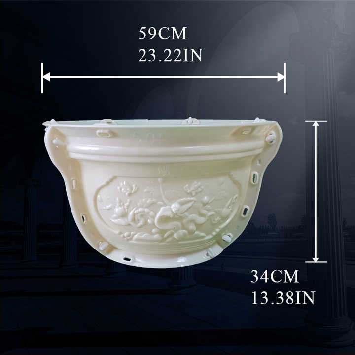 Latest Large Precast ABS Plastic Cement Garden Flower Pot Molds ...