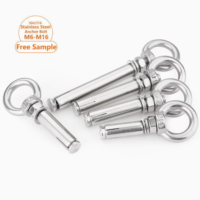 Stainless Steel Expansion Eye Bolts - Heavy Duty Anchors
