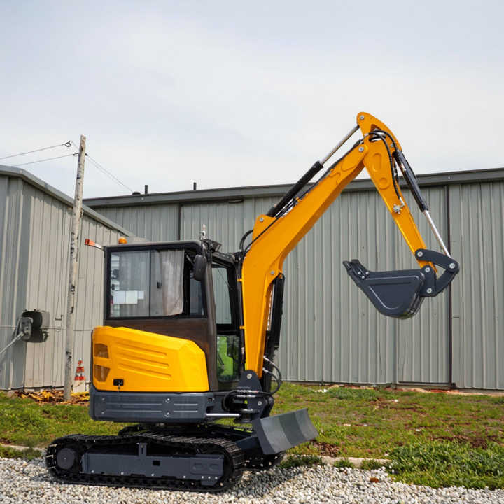 HIGHTOP Mini Excavator HT35 3500kg Crawler Excavator with A/C Closed ...