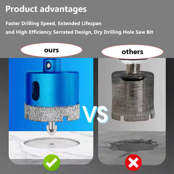 Diamond Marble Hole Saw Cutter Ceramic Tile Hole Saw With Guide Drill ...