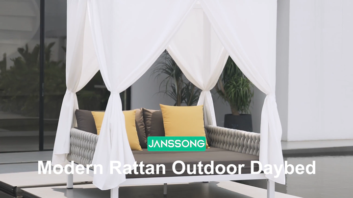 Janssong Contemporary Outdoor Patio Garden Set - Luxury Shade