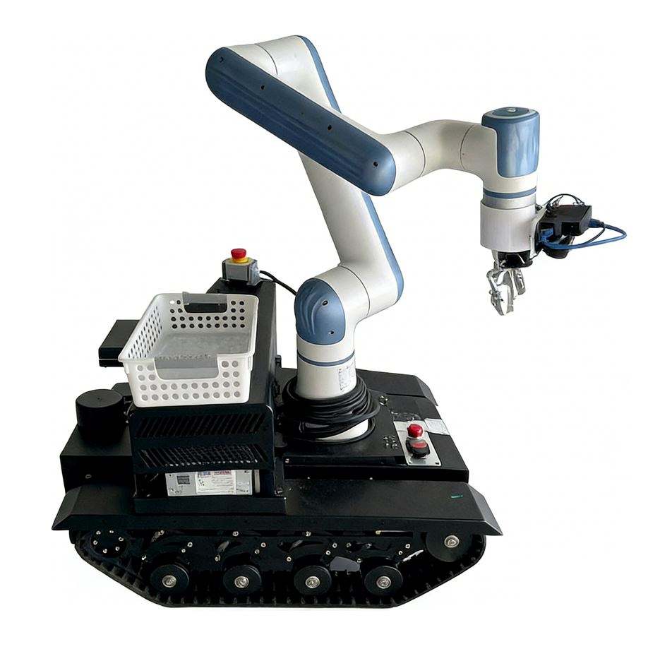 Cold Storage (-20°C) Crawler Robot with Robot Arm for Frozen Food ...