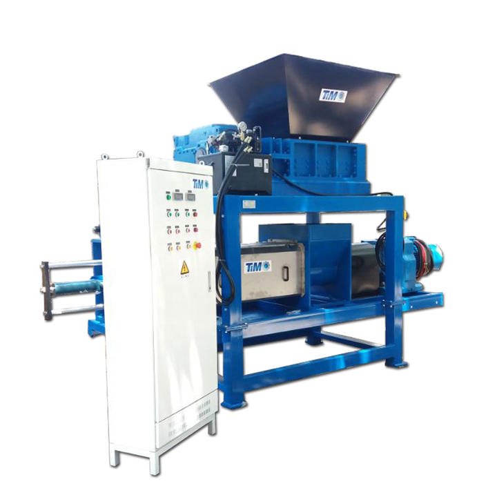 Oil Palm Empty Fruit Bunch Shredder And Dewatering Screw Press Machine ...