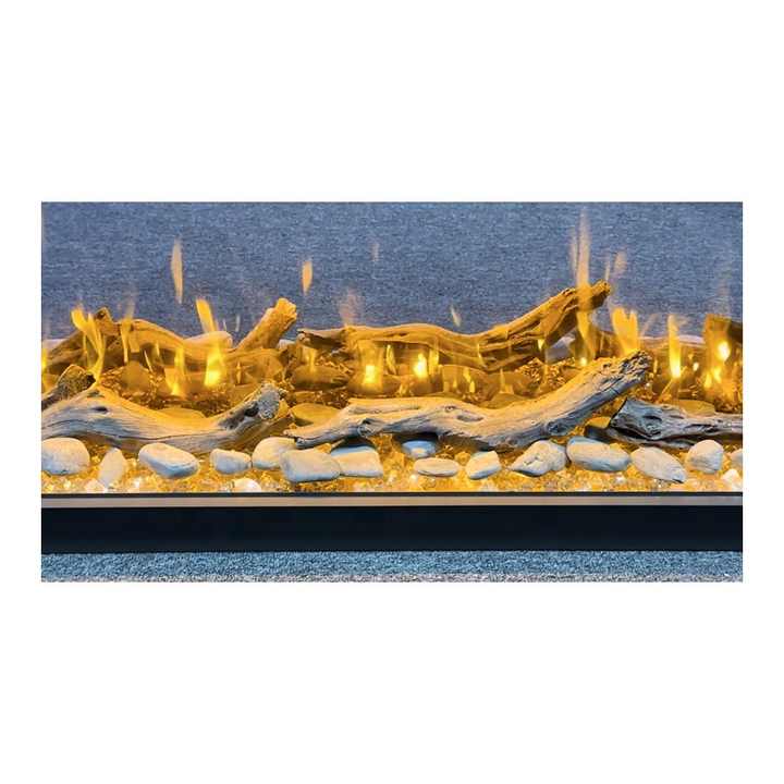 Luxury Electric Fireplace - 3D LED Flame Media Wall