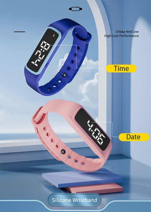 A Wristband with Timing, Vibration Reminder, Stopwatch, Raise - to ...