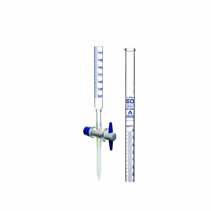 Glass Medical Burette Boro 3.3 10ml 25ml 50ml 100ml Glass Burette With ...