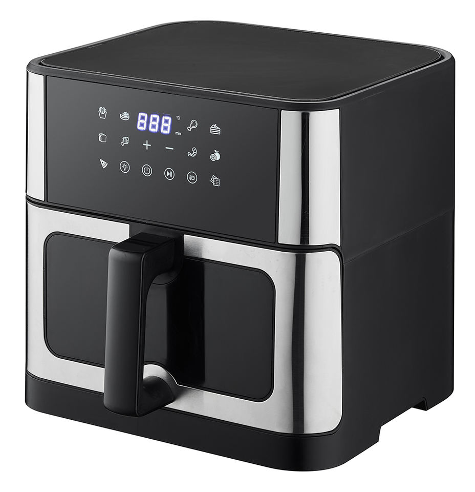 10 Liter 12 in 1 1800W Digital Color Screen Stainless Steel Transparent ...