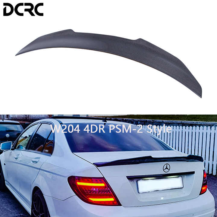 For Mercedes-Benz C-Class W204 4DR PSM-2 Style Real Carbon Fiber Rear ...